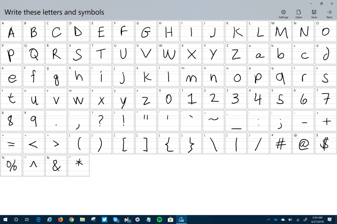 Create A Personalized Handwriting Font with Microsoft Font Maker App ...