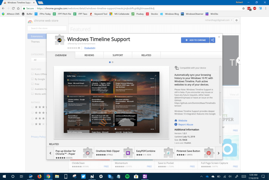 Chrome & Firefox Extensions Add Windows 10 Timeline Support to Browsers ...