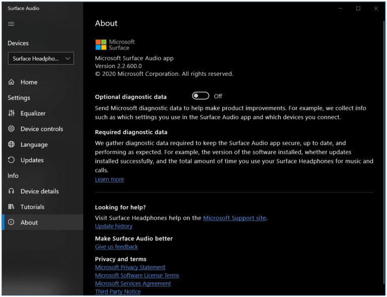 Hands On: Surface Audio App for Windows 10 | WindowsObserver.com