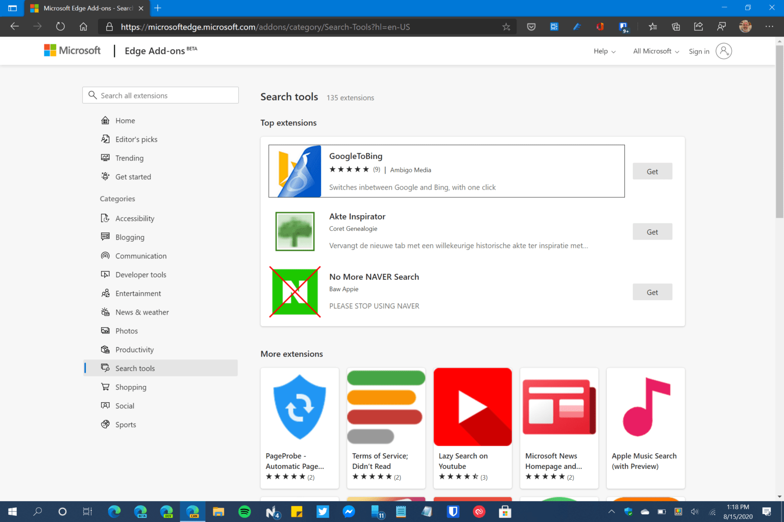 Hands On: Microsoft Edge Add-ons Site | WindowsObserver.com