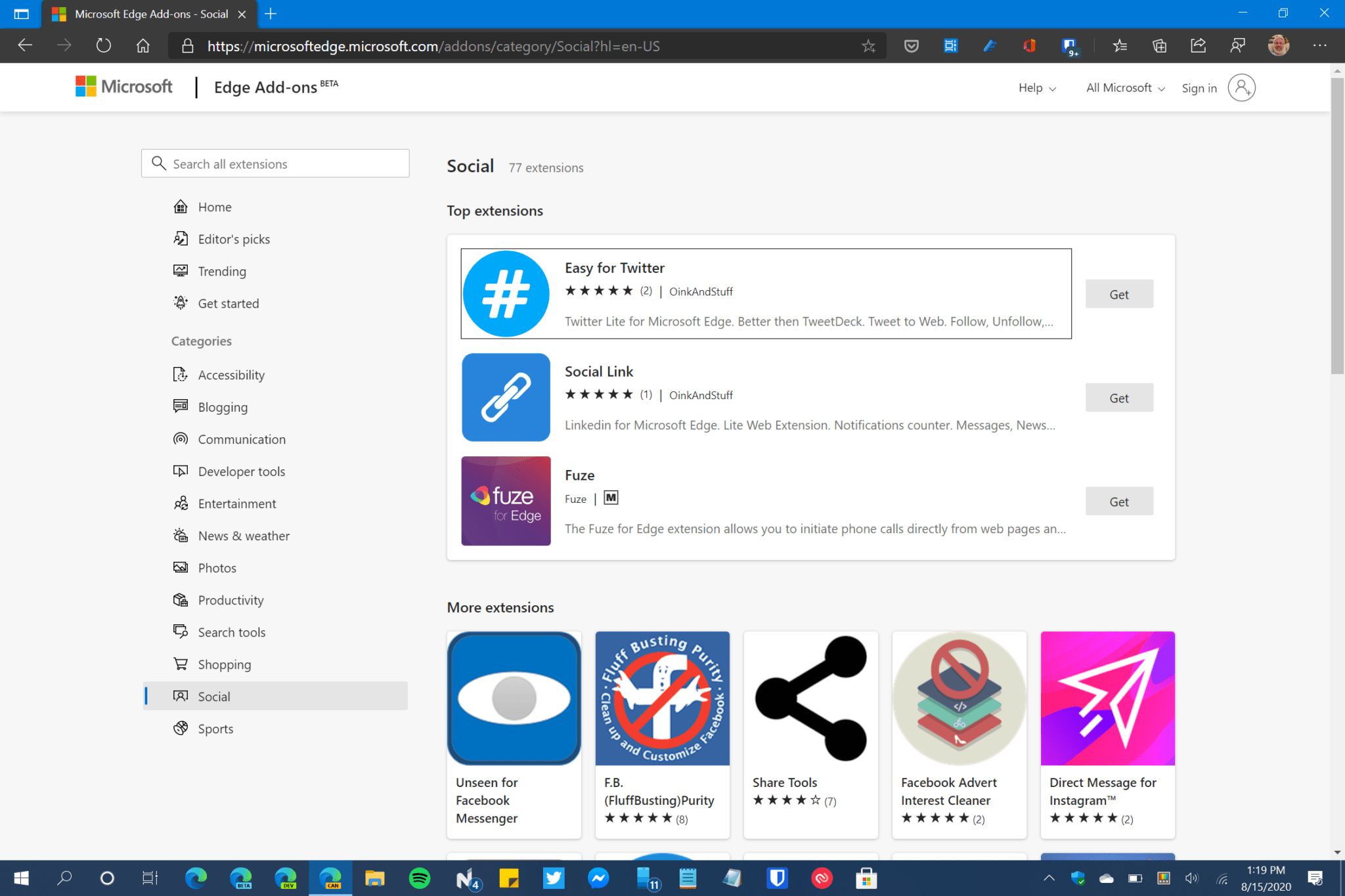 Hands On: Microsoft Edge Add-ons Site | WindowsObserver.com