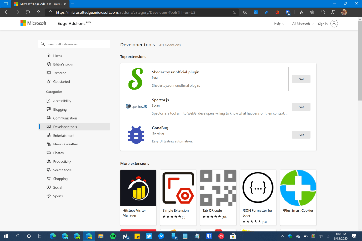 Hands On: Microsoft Edge Add-ons Site | WindowsObserver.com